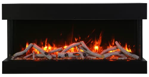 Amantii Series Slim Built-in 3-Sided Electric Fireplace with Logs (60 ...